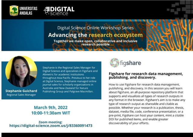 Pamflet Workshop Internasional Figshare. - Document Repository Universitas Andalas